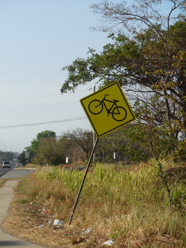 wonky bike sign | Leave Without Pay